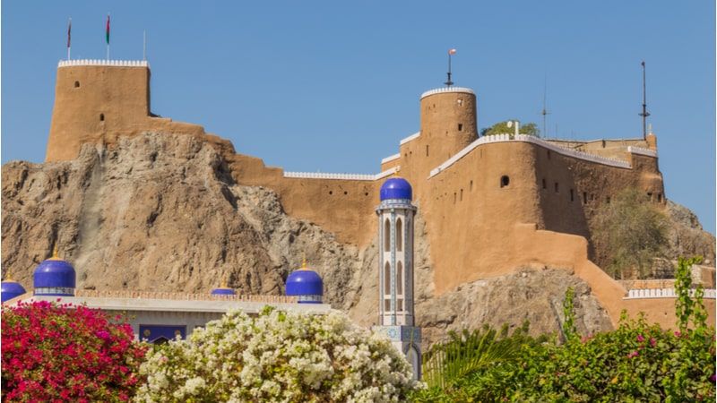 Forts in Oman for the View of Sparkling Blue Waters